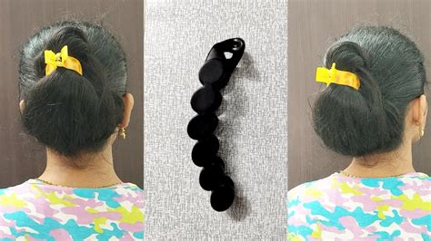 New And Simple Banana Clutcher With Claw Clip Hair Style Girl Juda