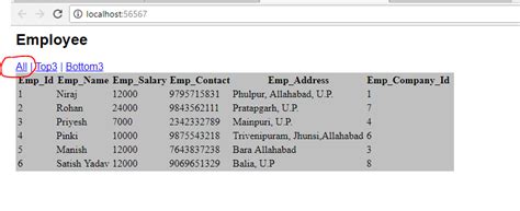 fetching record from database by using ajax in mvc