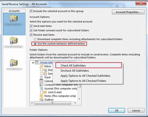 outlook imap folders don t sync automatically ciic web