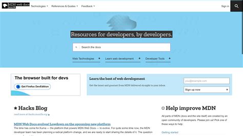 intro to mozilla developer network codecademy