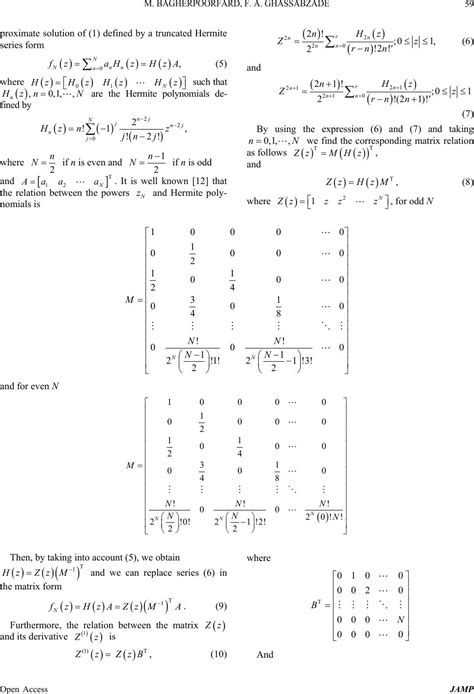 hermite matrix polynomial collocation method for linear complex