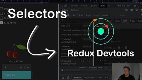 how i got selectors in redux devtools youtube