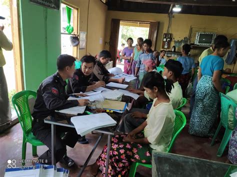 လပွတ္တာမြို့တွင် ပန်းခင်းစီမံချက် ၂ အဖြစ် နိုင်ငံသားစိစစ်ရေးကတ်ပြားများ