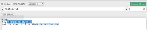 r regex beginning of string article blog