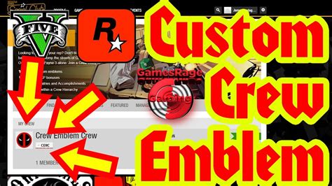 Gta5 How To Get A Custom Crew Emblem August Rockstar Social Club