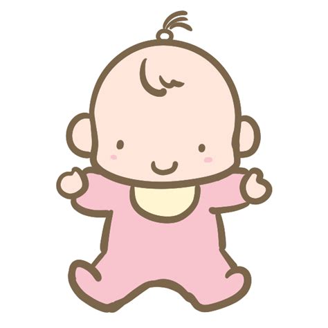 赤ちゃん（女の子）のイラスト かわいいフリー素材が無料のイラストレイン