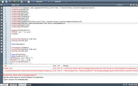 latex error option clash for package hyperref