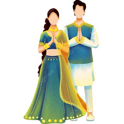 Indian Wedding Couple Outfits Traditional Bride And Groom Welcome Image