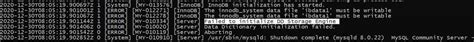 how to solve mysql error failed to start mysql 8 0