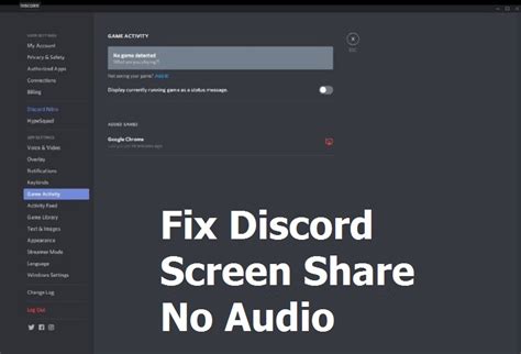 how you can repair discord display screen share no audio problem fact