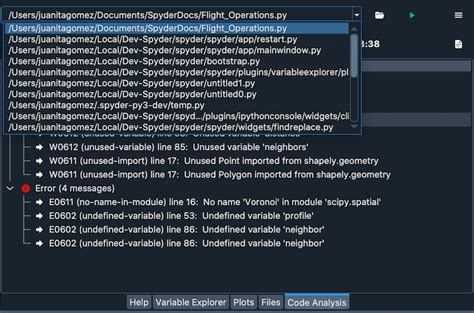 code analysis — spyder 5 documentation