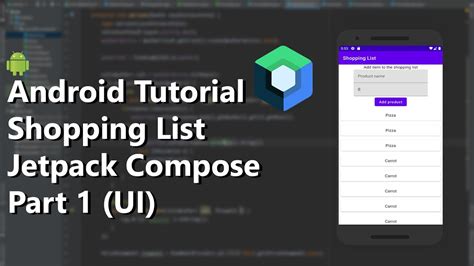 shopping list textfield jetpack compose android tutorial part 1