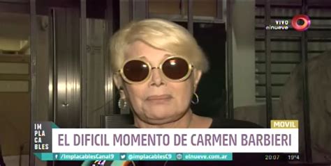La Emoción De Carmen Barbieri Al Hablar De Su Difícil Momento Dios Me