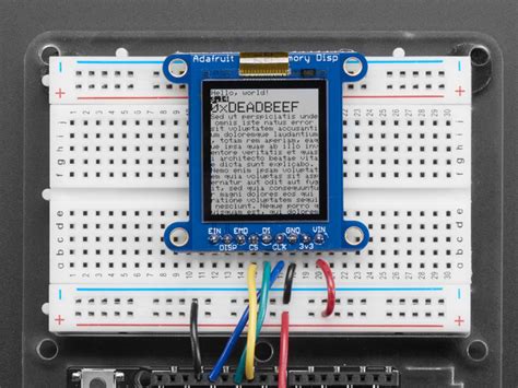 overview adafruit sharp memory display breakout adafruit learning