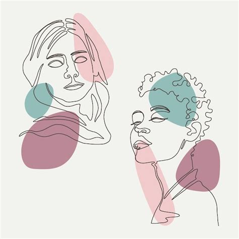 Illustration De Dessin De Visage Dessiné à La Main Vecteur Gratuite
