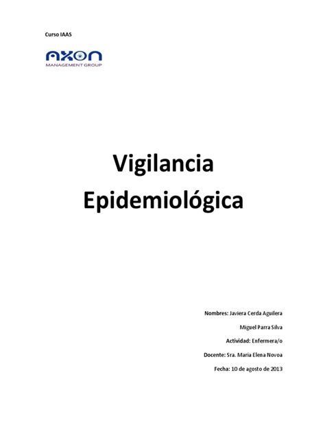 Vigilancia Epidemiologica Iaas Pdf Epidemiología Medicina