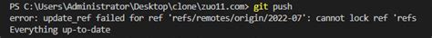 unable to resolve reference refs remotes origin 2022 07 reference