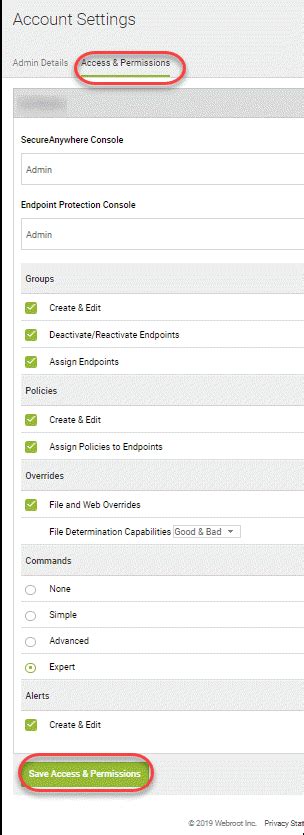 editing site admin settings