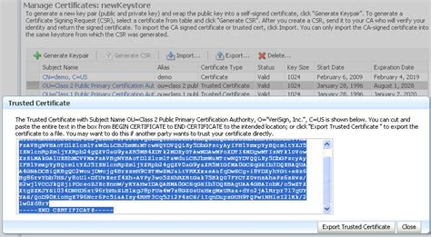 managing keystores wallets and certificates