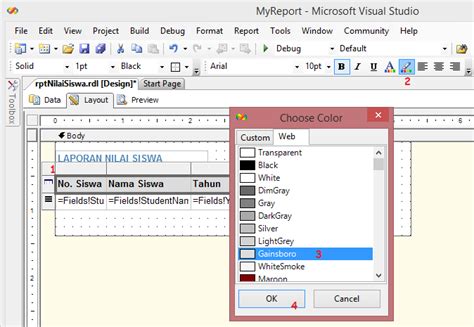 ssrs design layout report