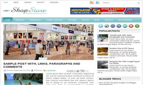 premium blogger blogspot templates ~ lost empire