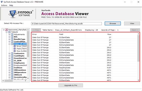 access database mdb viewer to see all access versions data file