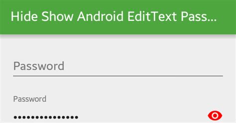 show and hide android edittext password viral android