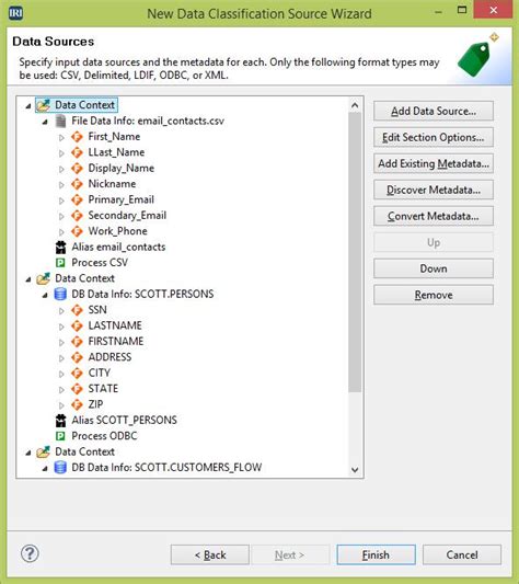 data classification in iri workbench iri