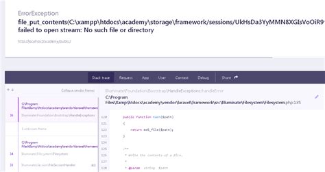 laravel 5 1 file put contents c xampp htdocs academy