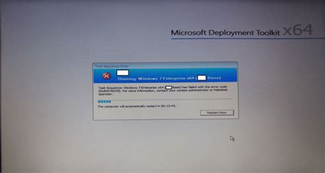 task sequence has failed with the error code 0x80070070