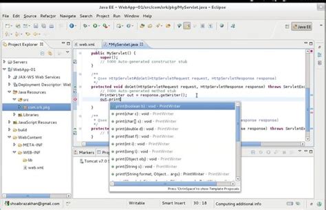 how to create a website using java create info