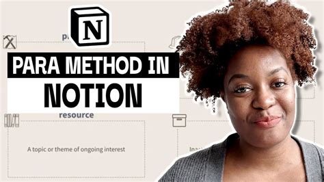 how to organize notion using the para method youtube