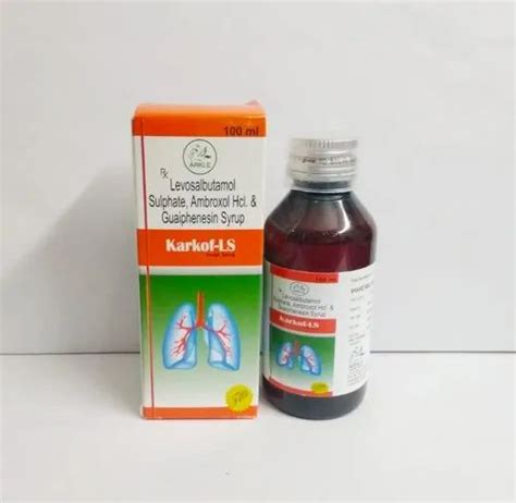 Karkof Ls Levosulbutamol Ambroxol And Guaiphenesin Cough Syrup 100 Ml