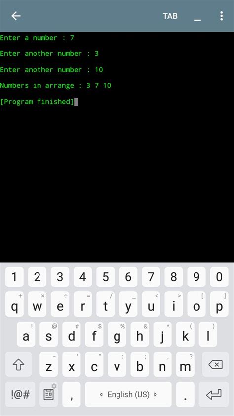 how do we write three number in c that would show the output numbers