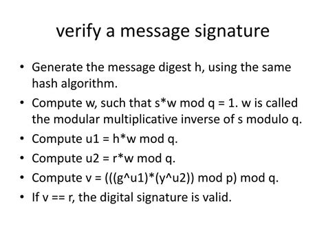 ppt dsa digital signature algorithm powerpoint presentation free