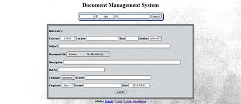 document management system in php with source code source code project
