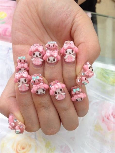 My Melody Nail Bellas Pinterest