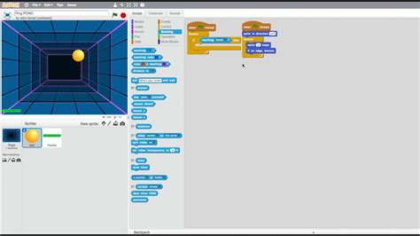 how to make a 2 player ping pong game on scratch