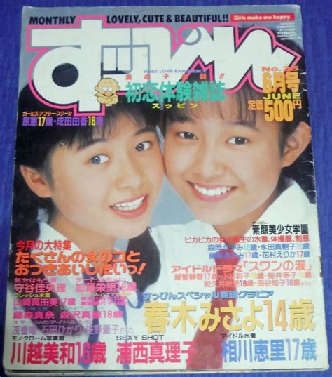 【傷や汚れあり】すッぴん 1989年6月号 Nふo 35〈表紙〉春木みさよ・岡林あさみ〈巻頭〉春木みさよの落札情報詳細 ヤフオク落札価格