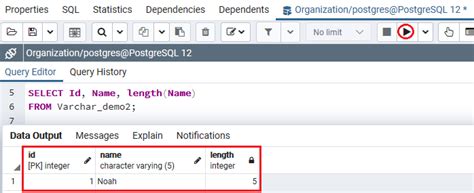 postgresql varchar javatpoint