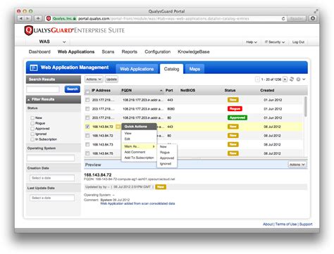 web application security scanning qualys inc