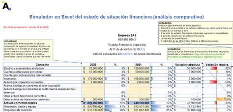 Simulador Del Estado De Situación Financiera Actualícese