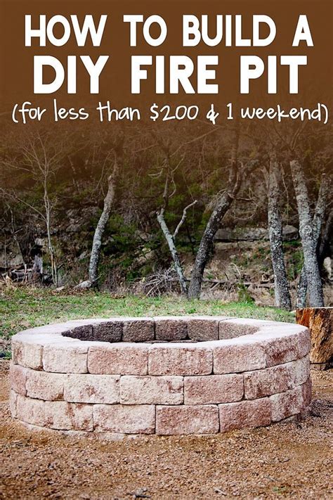 How To Build A Fire Pit For Less Than 200 And In 1 Weekend Diy Fire