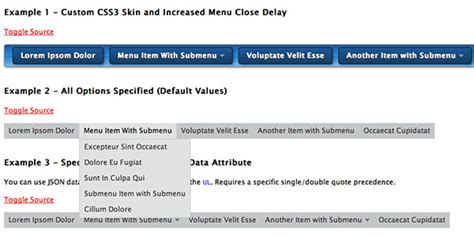 free jquery and css3 dropdown menus for websites ewebdesign
