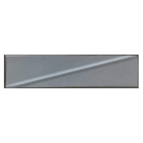 Ivy Hill Tile Rhythm Misty Gray 2 99 In X 0 39 In Glossy Ceramic