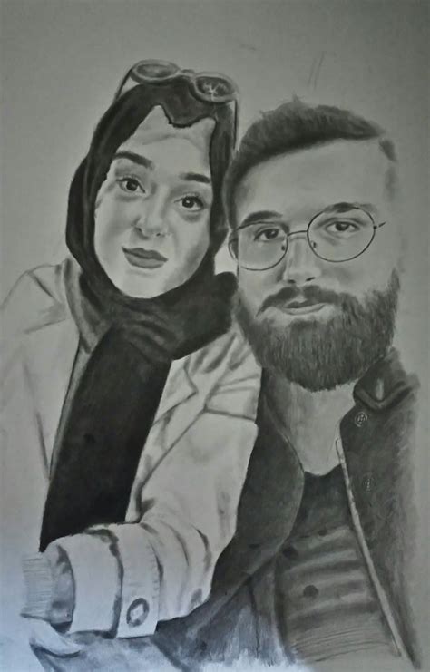 Karakalem Portre Ruh Ikizleri çizim Male Sketch Male Art