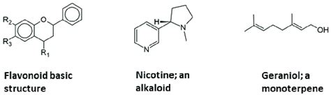 The Chemical Structure Of Major Classes Of Phytochemicals Download