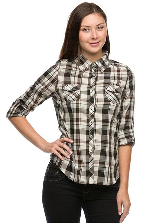 Plaid Flannel Button Down Shirt