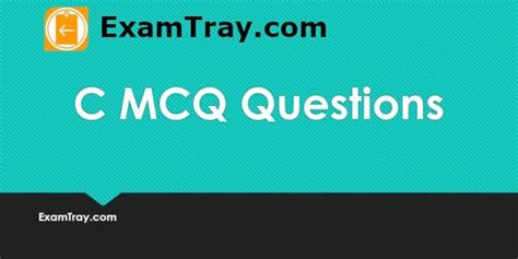 c programming mcq questions and answers on data types and