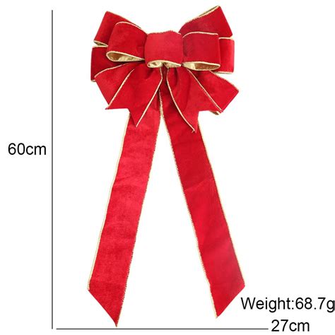 Christmas Bows Outdoor Decorations Large Christmas Tree Topper Bow